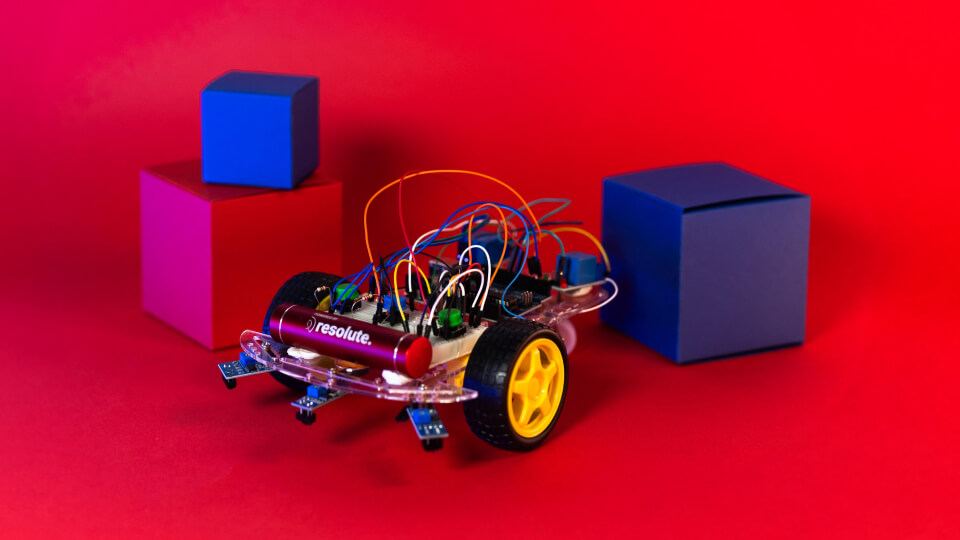 Advanced Level 3: Line Following Car | Resolute Shop